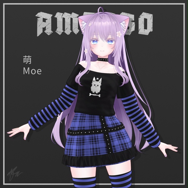 『萌 (Moe)』 カジュアルゴシック Casual Gothic for Moe - Amenbo - BOOTH