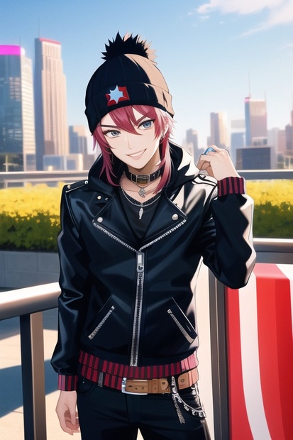 パンクなニット帽の青年 - haruto - BOOTH