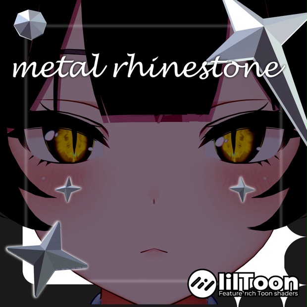 metal rhinestone【VRchat想定】 - nekopenshop - BOOTH