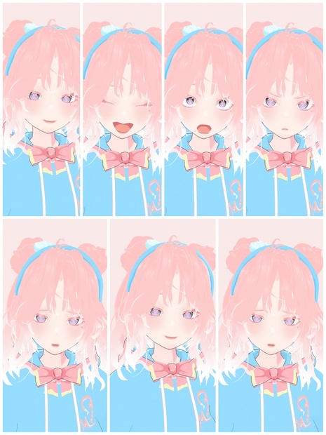 [vrchat avtar] pink girl - cafebatluc - BOOTH