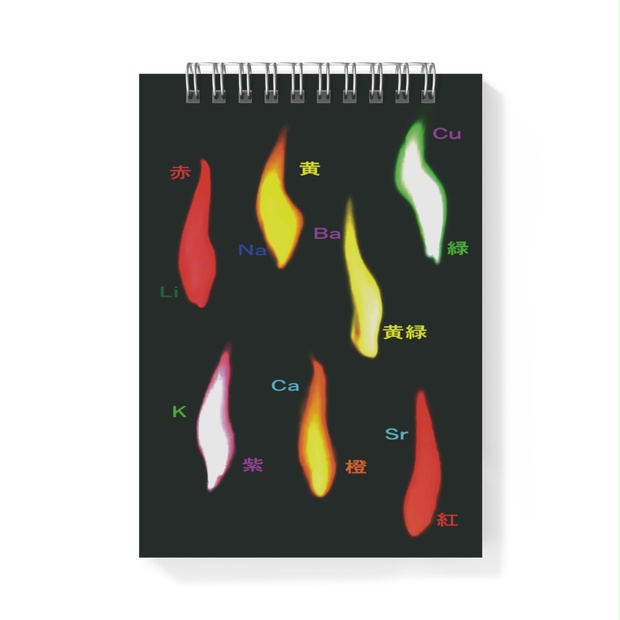 炎色反応 メモ帳 A6 - kyouzaiya - BOOTH