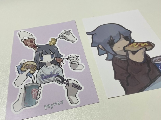 Yummy postcard set (purchase benefits included) :ポストカード2枚セット 購入特典付き ...