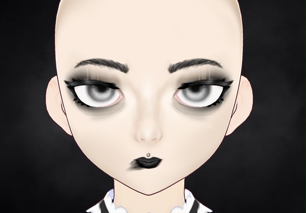 VRoid - Goth Makeup - mizako7795 - BOOTH
