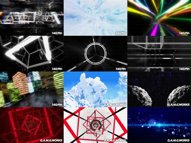 #VVVJ 03 - VJ用途に特化した動画素材集 - A-ZERO - BOOTH