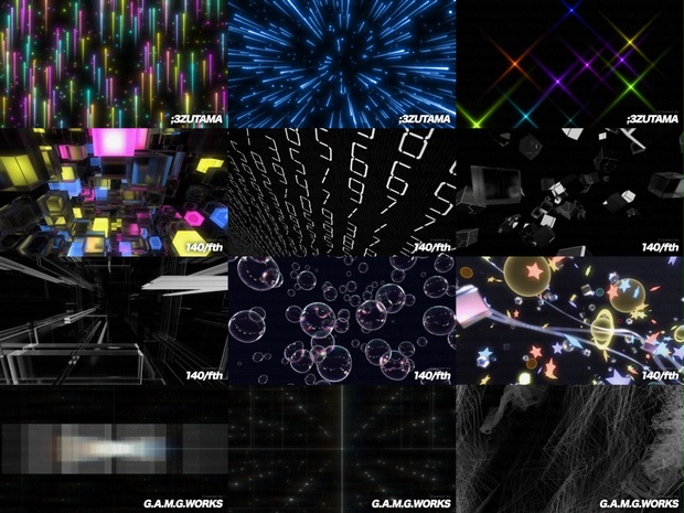 #VVVJ 04 - VJ用途に特化した動画素材集 - A-ZERO - BOOTH