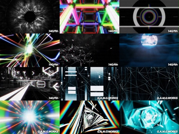 #VVVJ 05 - VJ用途に特化した動画素材集 - A-ZERO - BOOTH