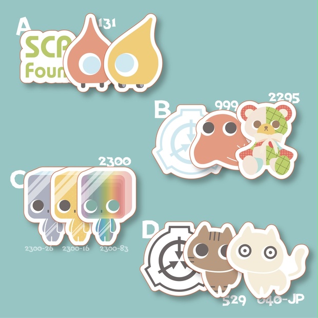 【SCP Foundation】SCiPステッカー3枚セット【収デン5】 - 若一(わかいち) - BOOTH