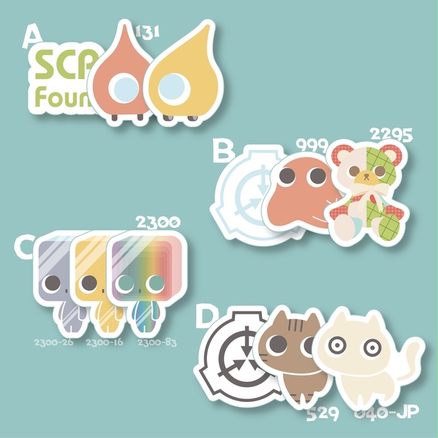 【SCP Foundation】SCiPステッカー3枚セット【収デン5】 - 若一(わかいち) - BOOTH