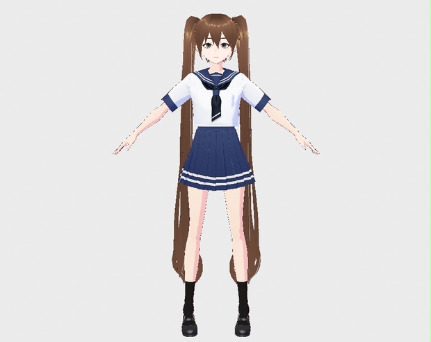 【Vroid】Long Twin Tails Hair ツインテール Present - Ekuly's Creations - BOOTH