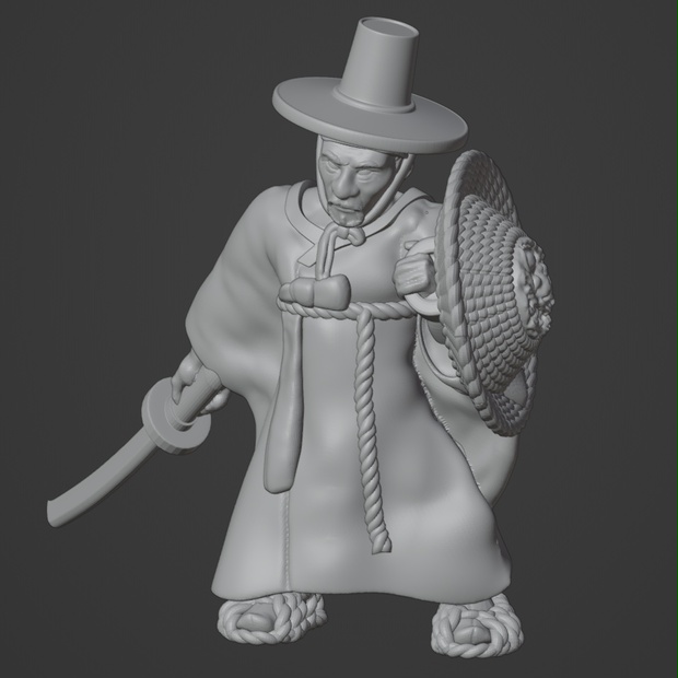 Dwarf Seonbi Miniature 드와프 선비 미니어쳐 3d Model - Magistrate Narim's Assets ...