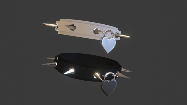 [VRC] Heart Collar VRChat - ExicrossVRC3D - BOOTH