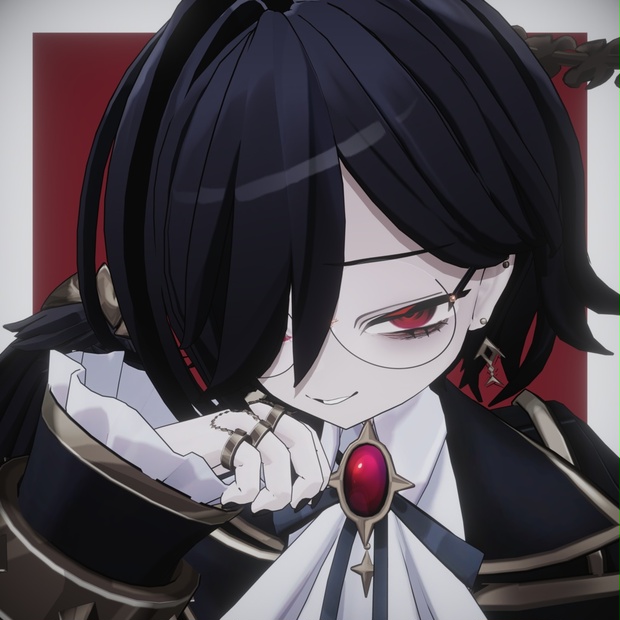 【VRChat想定】UnderRim_megane【2アバター対応】 - Tab:Ruins - BOOTH