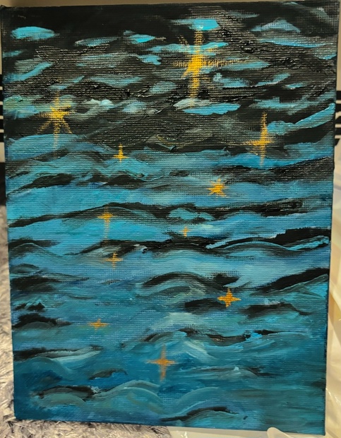 タイトル「羨望」 F0号 油絵 - mainkei - BOOTH