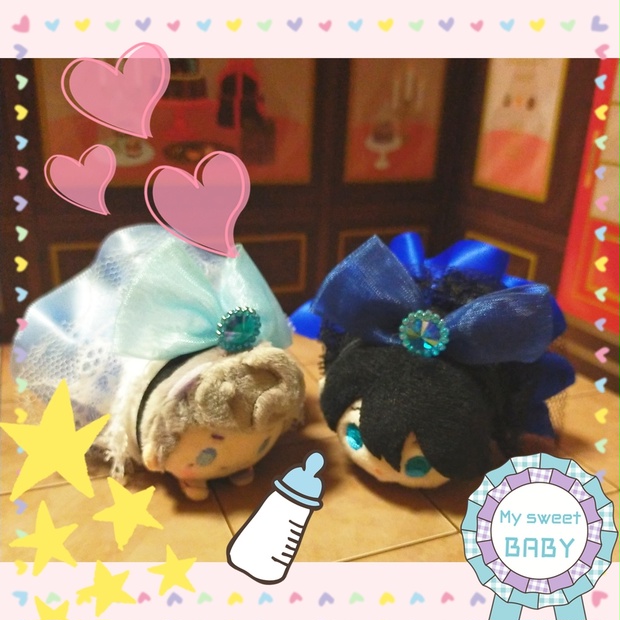 べびもちドレスくろあお - sakura-drops-moi - BOOTH