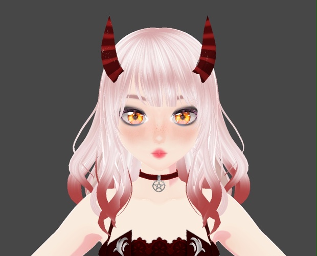 FREE devil horns and choker pentagram - Kronye - BOOTH