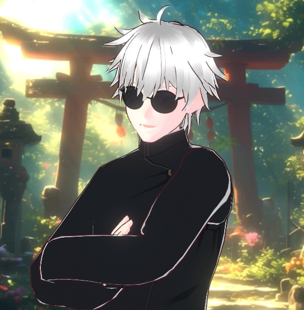 Gojo Satoru (五条悟) Jujutsu Kaisen (呪術廻戦) (Hair, Uniform, Face, Eyes ...