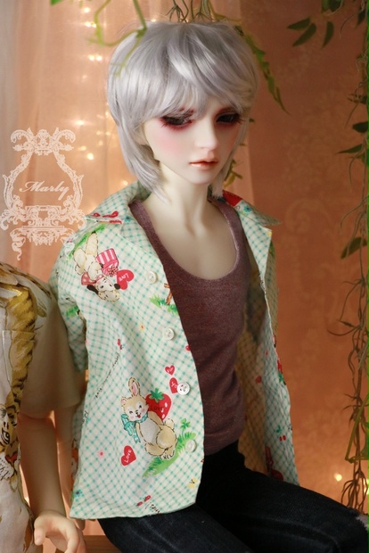 ファンシー動物柄アロハシャツ SD17サイズ - 暁屋 Marly - BOOTH