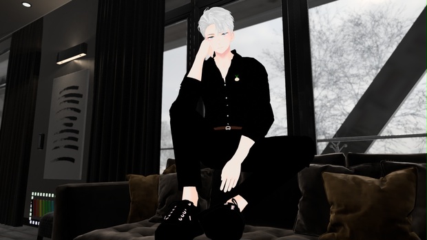 남자앉은포즈1 - DIMPLE - BOOTH