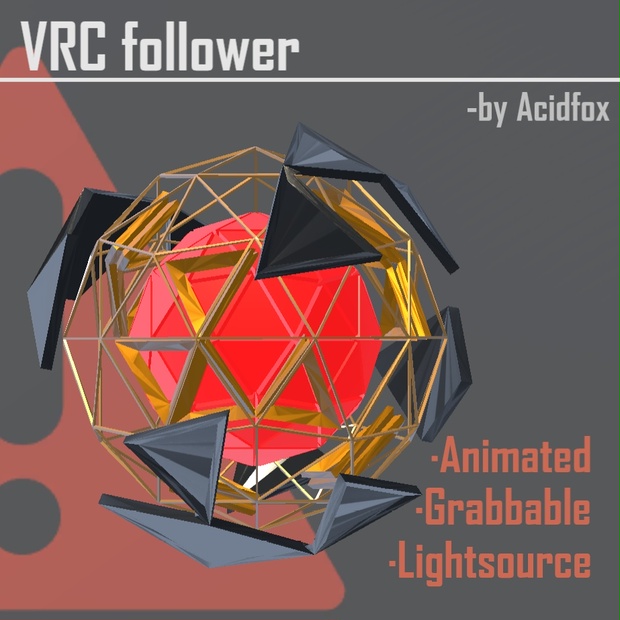 [VRChat] fancy follower - acidfox - BOOTH