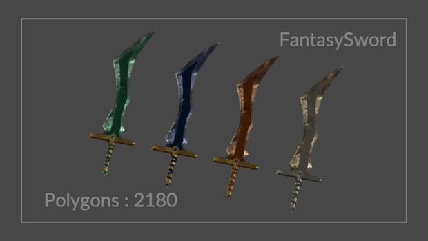 【VRChat想定】Fantasy Sword - asayao - BOOTH