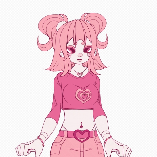 LIVE2D VTUBER MODEL FULL BODY FREE - bug-sprxy - BOOTH