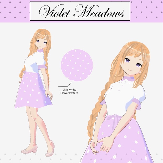 Violet Meadows Dress/ バイオレットメドウズドレス - Aoi Plum Boutique - BOOTH