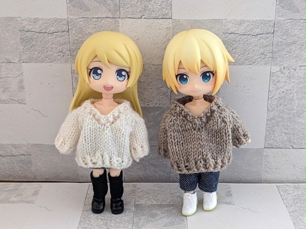 ドール用 Vネックニットセーター - 193_amimono - BOOTH