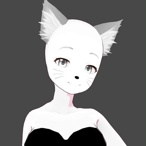 Vroid Furry Female Base - Cappy - BOOTH