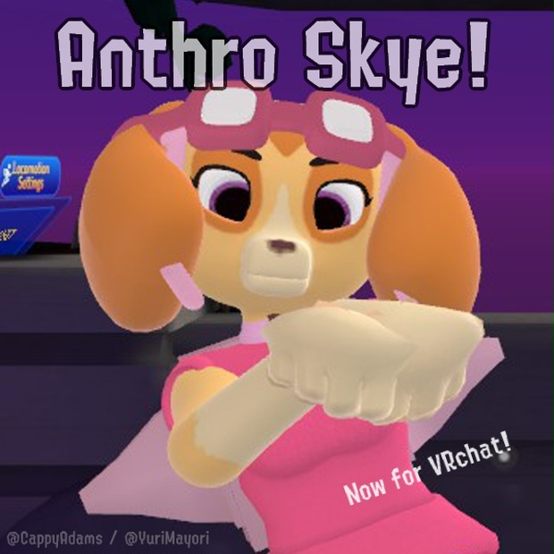 Anthro Skye (VRCHAT) - Cappy - BOOTH