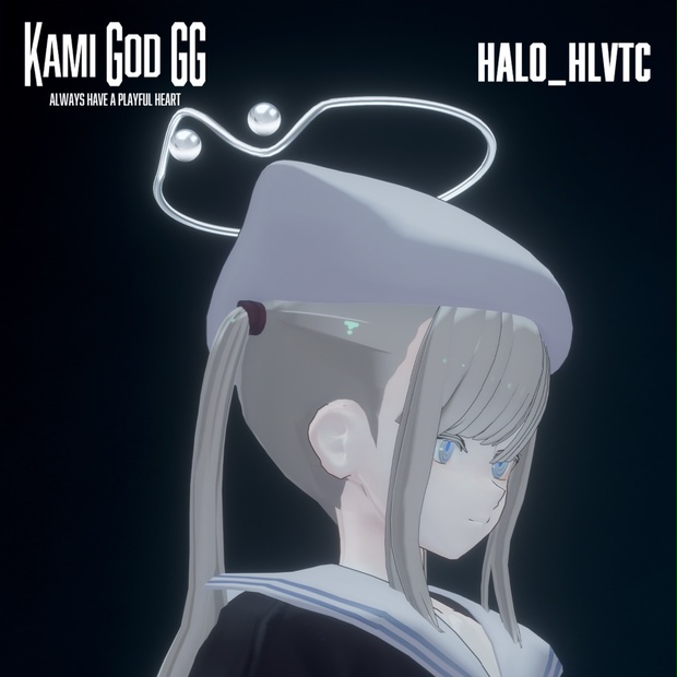 【VRChat想定】PB対応 神GODヘイローEX type.HLVTC 天使の輪 / Angel halo アイテクスチャ付 / with ...