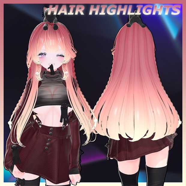 GoldenHour Highlights Texture 【VRC Hair Texture - YM STORE】 - StrandX ...
