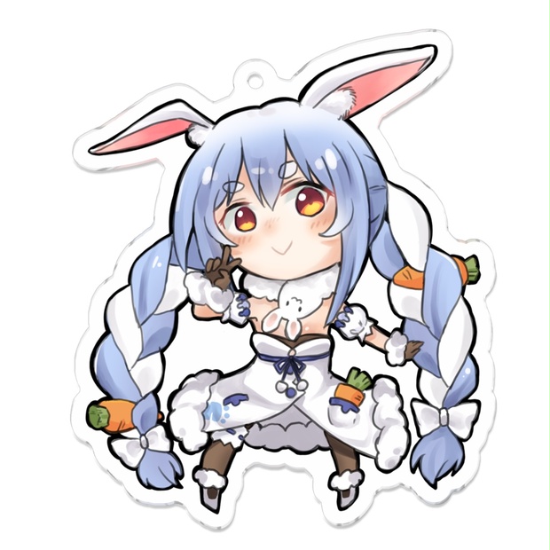 兎田ぺこら アクリルキーホルダー 70 x 70mm - merltlire - BOOTH