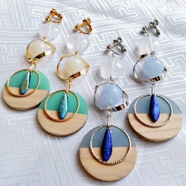 【刀剣乱舞】伯仲イメージイヤリング〈夏〉 - 6でもないな！ - BOOTH