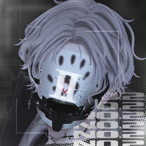 【VRChat】オリジナルマスク『No.2』 - Stray - - BOOTH