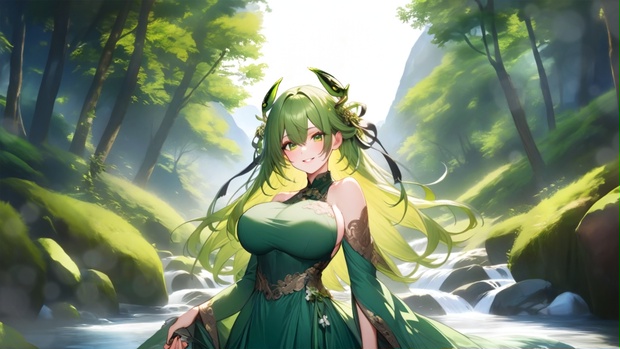 蟹座の女神：渓流に流れる君との時間 - 星座女神たちの幻想アトリエ - Celestial Dreams - BOOTH