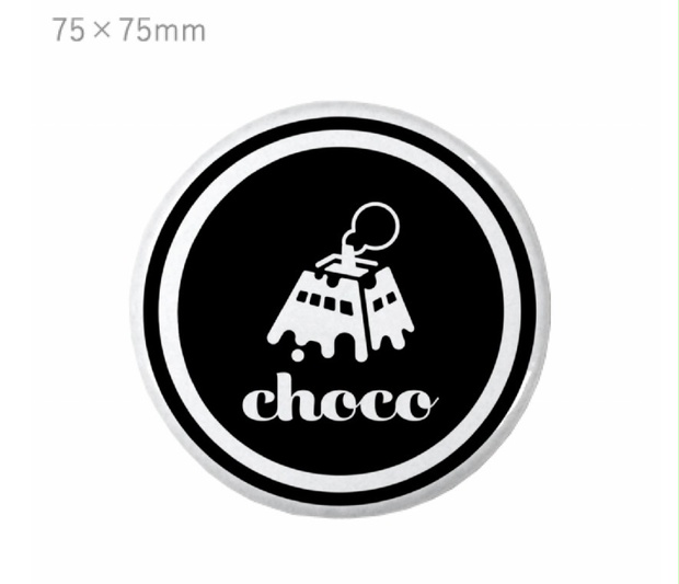 chocoオリジナル缶バッジ(BK) - choco_factory - BOOTH
