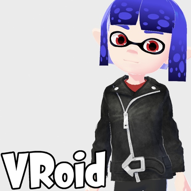 VROID [Splatoon] Black Inky Rider - enchantedpencil - BOOTH