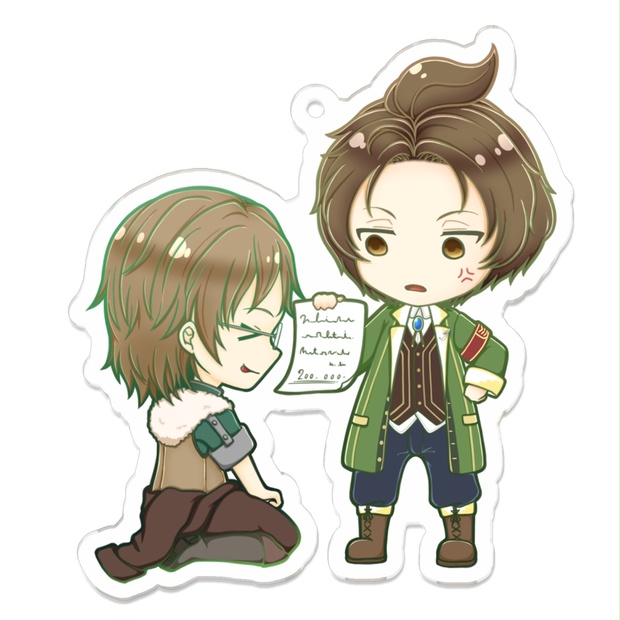 エスカ&ロジーのアトリエアクリルキーホルダー【ソール&アウィン】 - 【A,Black-Calm】 - BOOTH