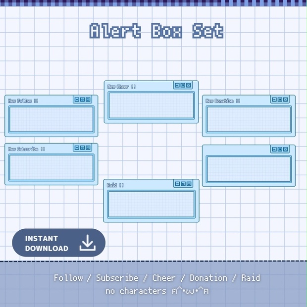 Alert Box asset *・。 - neko.cream - BOOTH