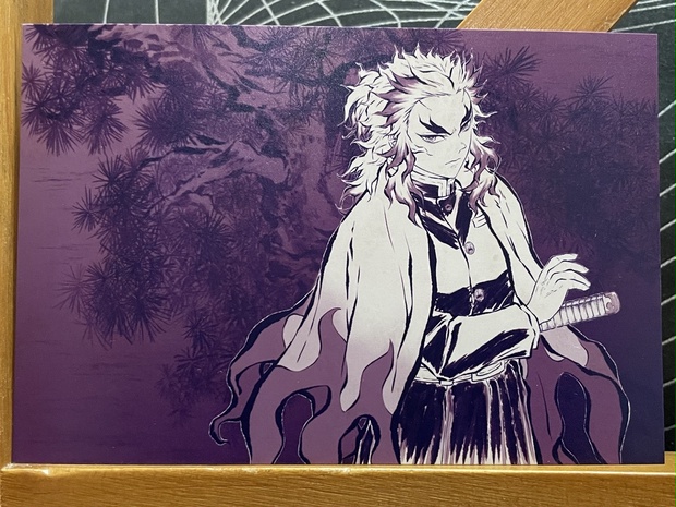 闇夜よりこんばんは・その参（煉獄杏寿郎）＊鬼滅の刃イラスト（ハガキサイズ＆A4サイズ） - Koko Bo’s Store - BOOTH