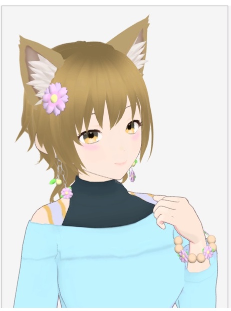 【VRChat】桜のアクセサリー3点セット【3Dモデル】 - mint-0547 のショップ - BOOTH