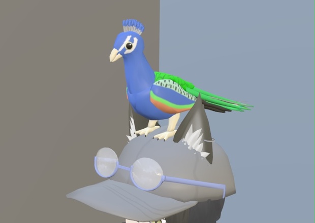 【VRChat】クジャク(通常)【3Dモデル】 - mint-0547 のショップ - BOOTH