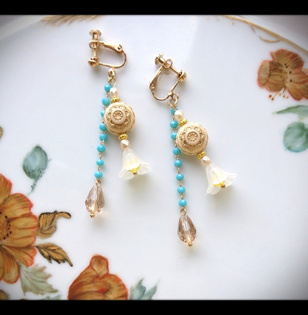 ヤーサミーナシルク🎆イメージイヤリング - azalea - BOOTH