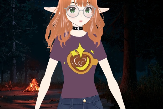 [VRoid] Dead by Daylight Moonstone Cafe Barista Tee - glussy - BOOTH