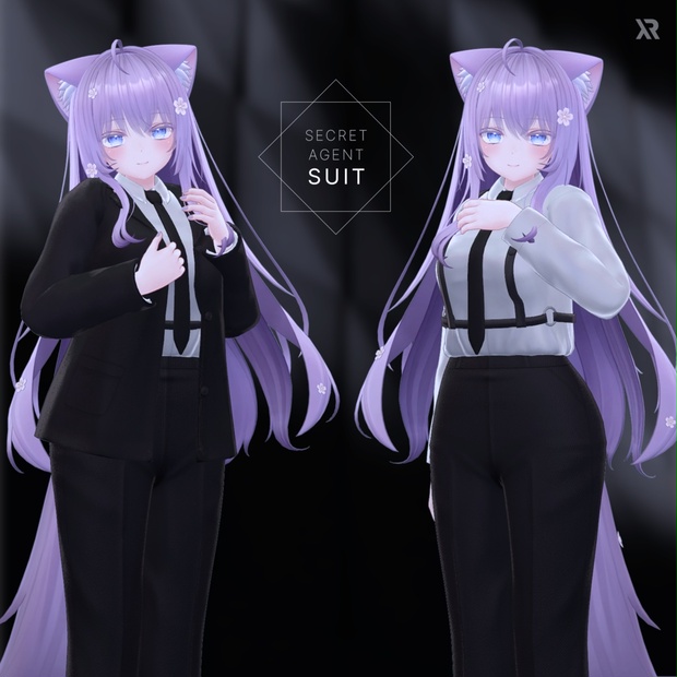 【3Dモデル】Secret Agent Suit For Moe/萌 - RAKOKO - BOOTH