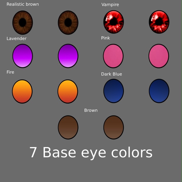 Vroid Eye textures 2 - Mycahlicious - BOOTH