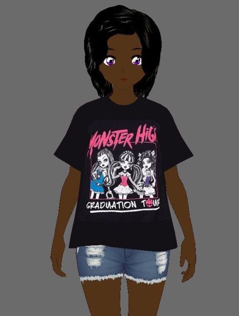 Vroid Monster high "Graduation Tour" Shirt - Mycahlicious - BOOTH