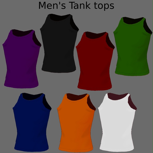 Vroid Men's tank tops - Mycahlicious - BOOTH