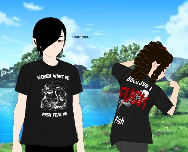 VRoid Fish Shirt - Mycahlicious - BOOTH