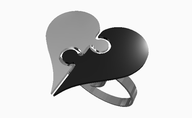 Heart puzzle ring - ako870 - BOOTH